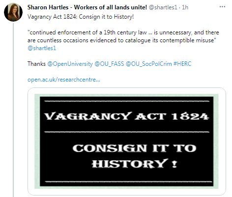 Vagrancy Act 1824: Consign it to history ! | learn1